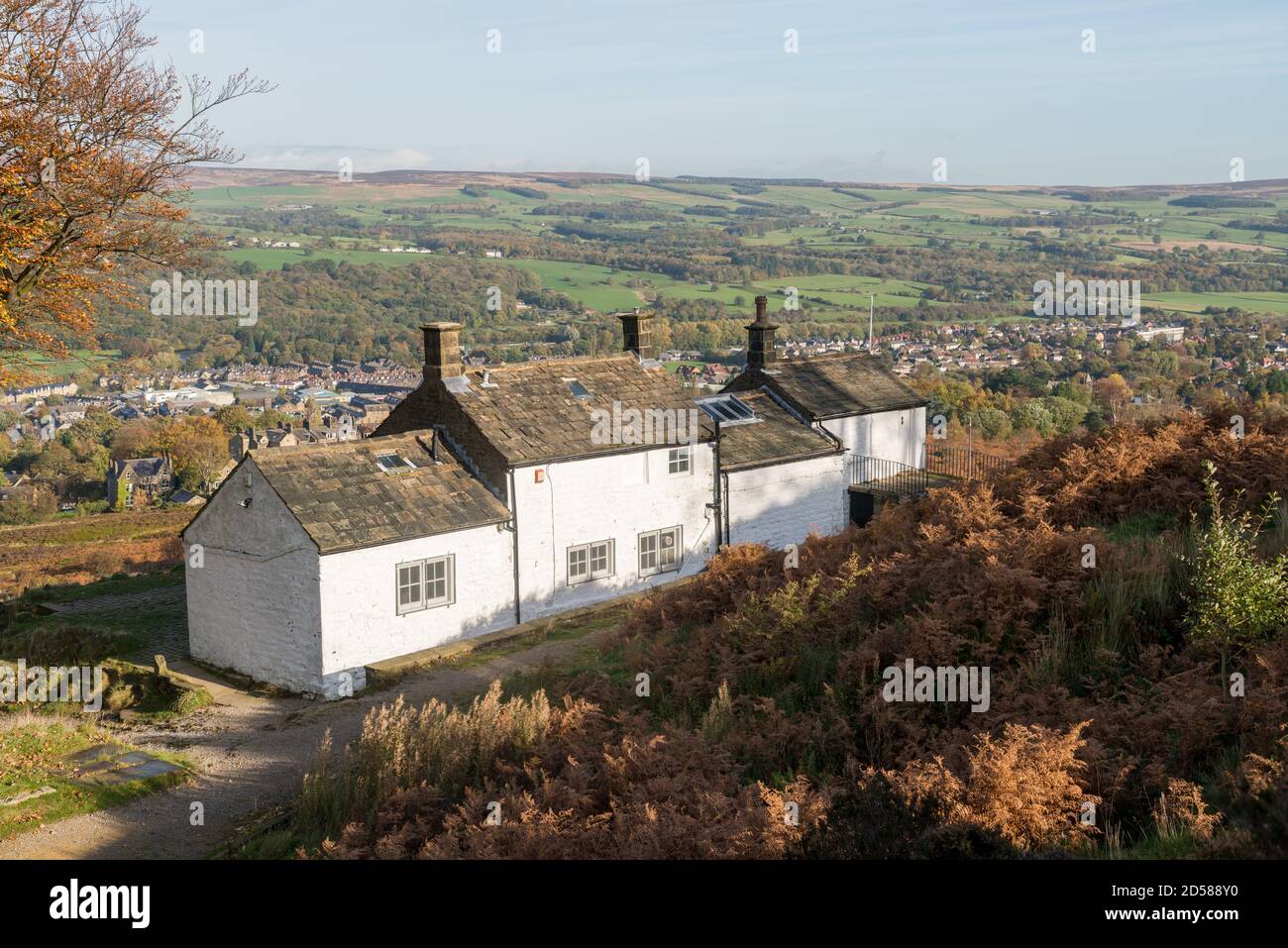 Ilkley moor white wells hi-res stock photography and images - Alamy