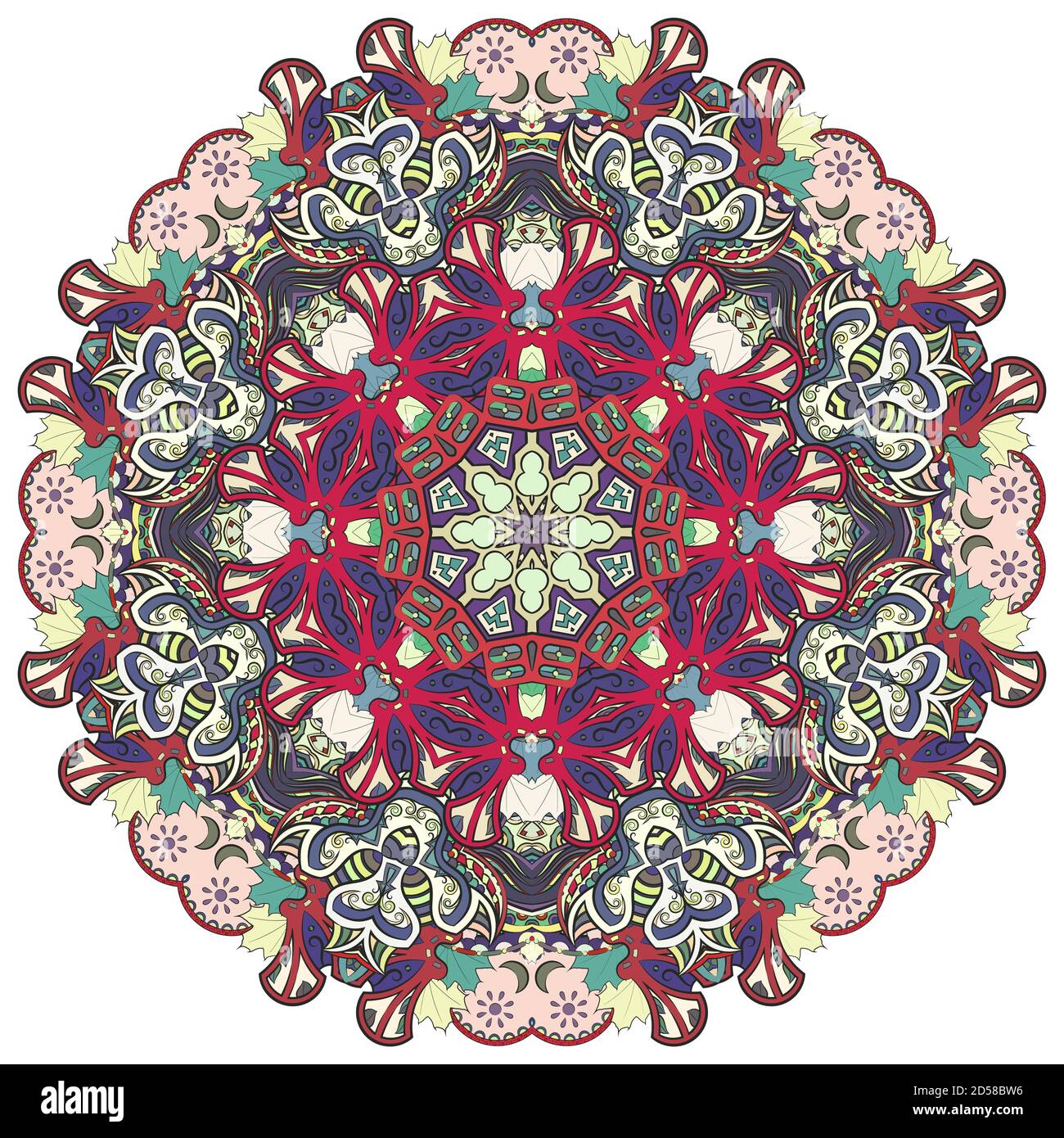 Mandala, tracery wheel mehndi design Stock Vector Image & Art - Alamy