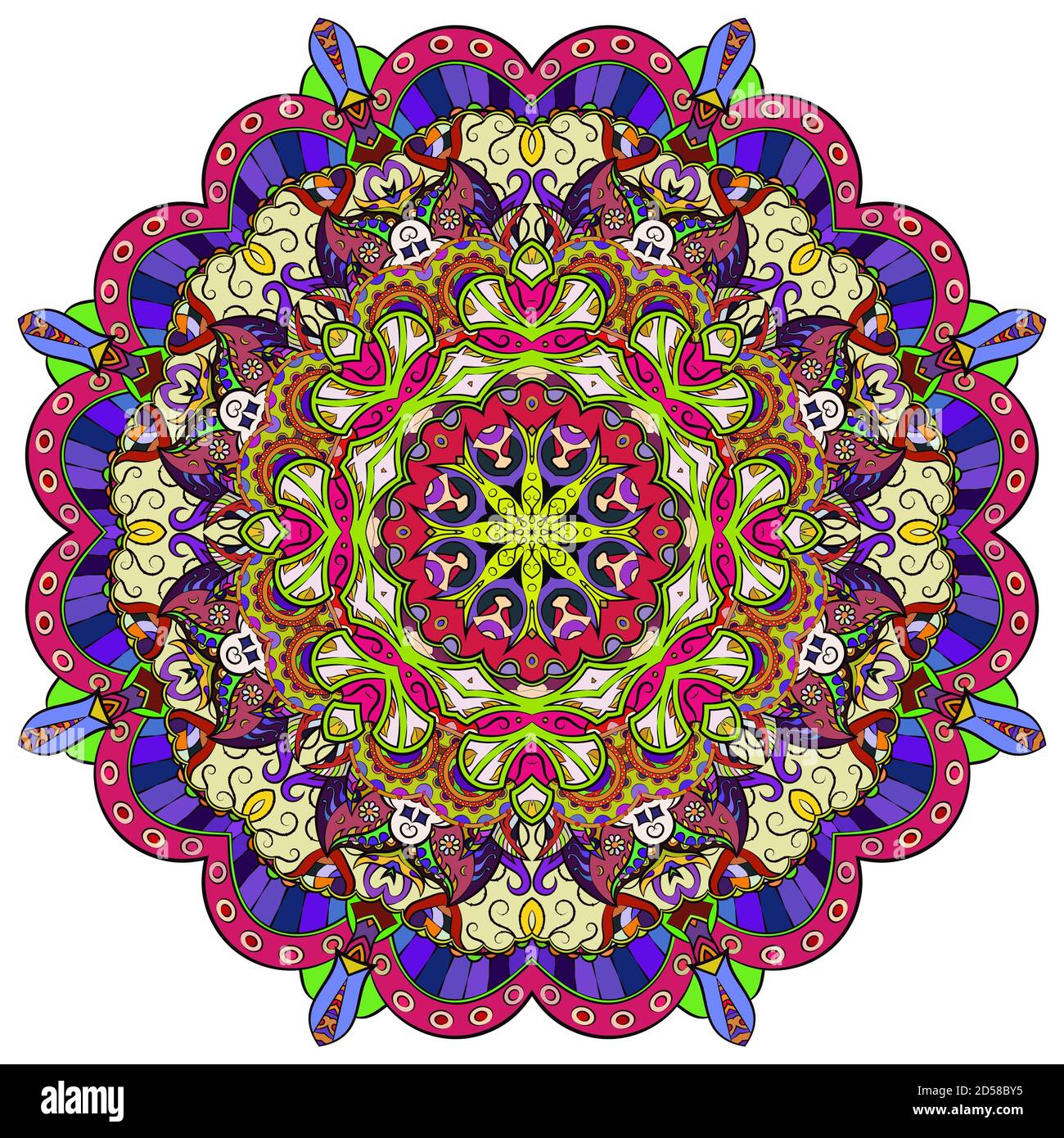Mandala, tracery wheel mehndi design Stock Vector Image & Art - Alamy