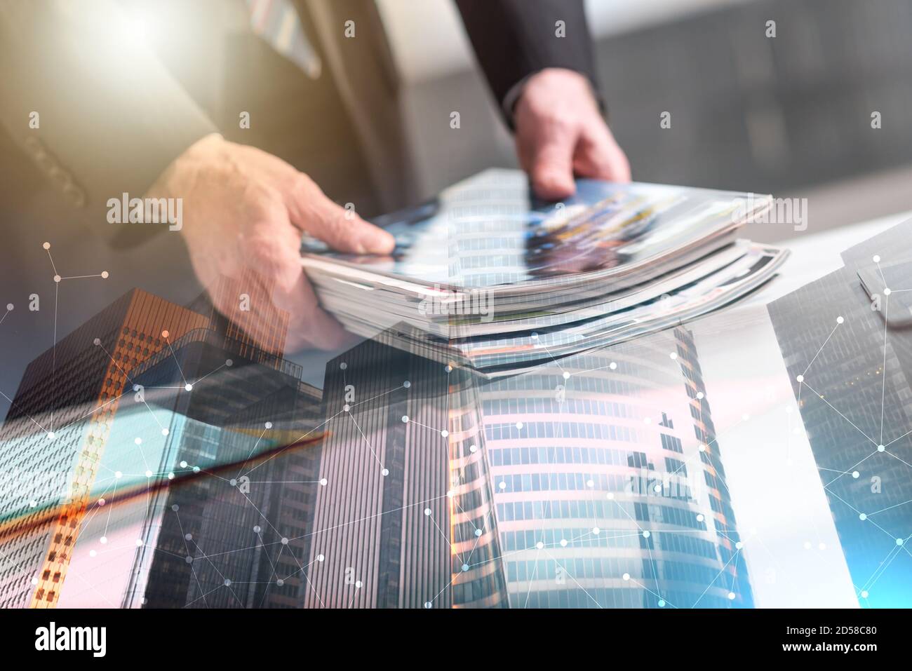 Pile of magazines with hands hi-res stock photography and images - Alamy