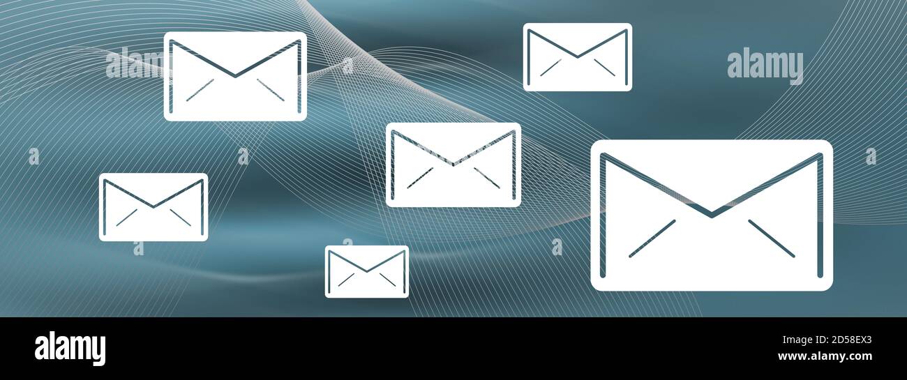 Illustration of a message concept Stock Photo - Alamy