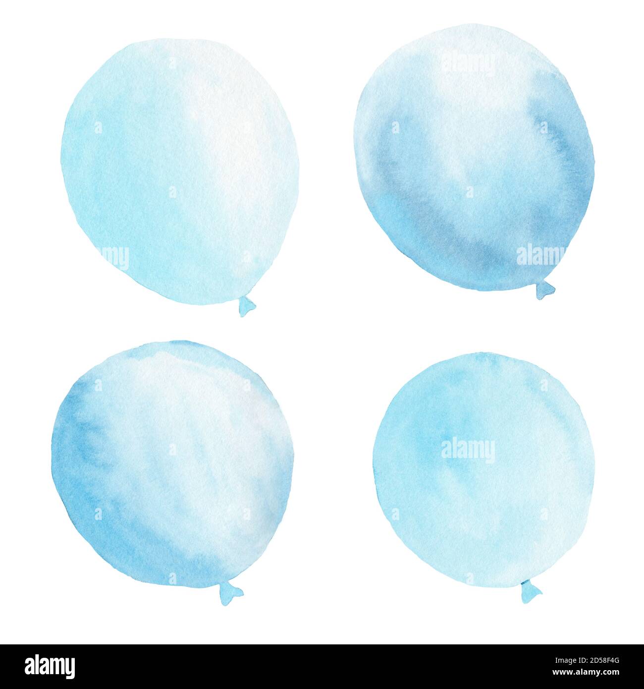 Blue Balloons Clipart