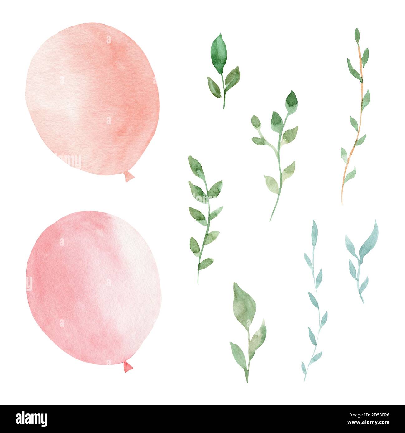 Pink Balloons Clipart