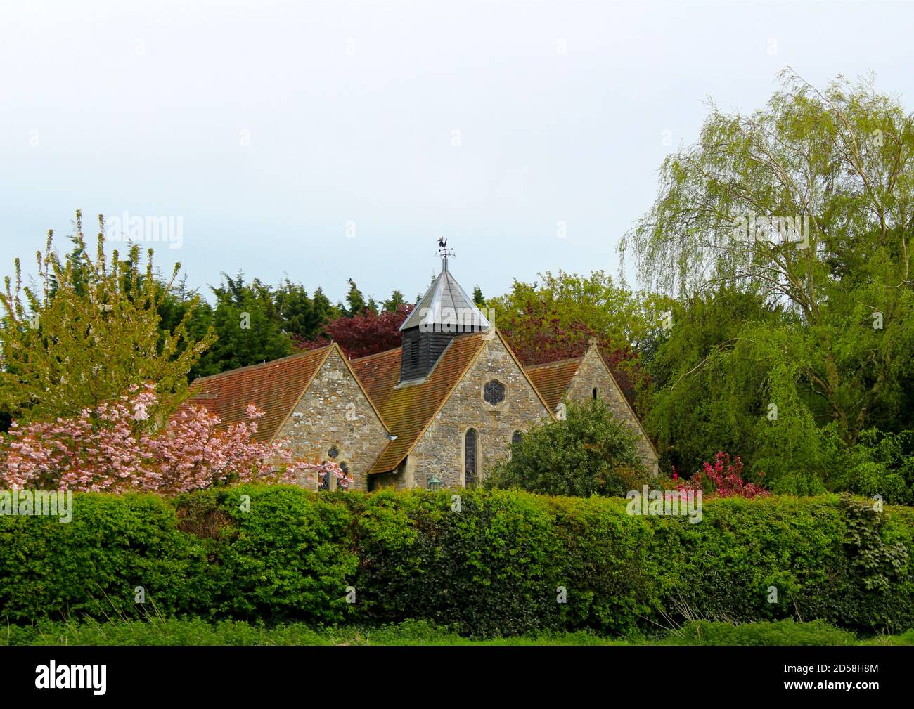 English Country Churches Typical English Norman Village Country Church