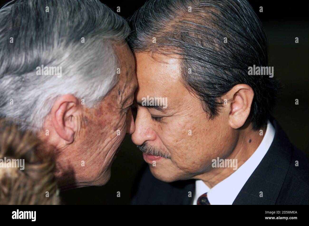 Pressing of noses hi-res stock photography and images - Alamy