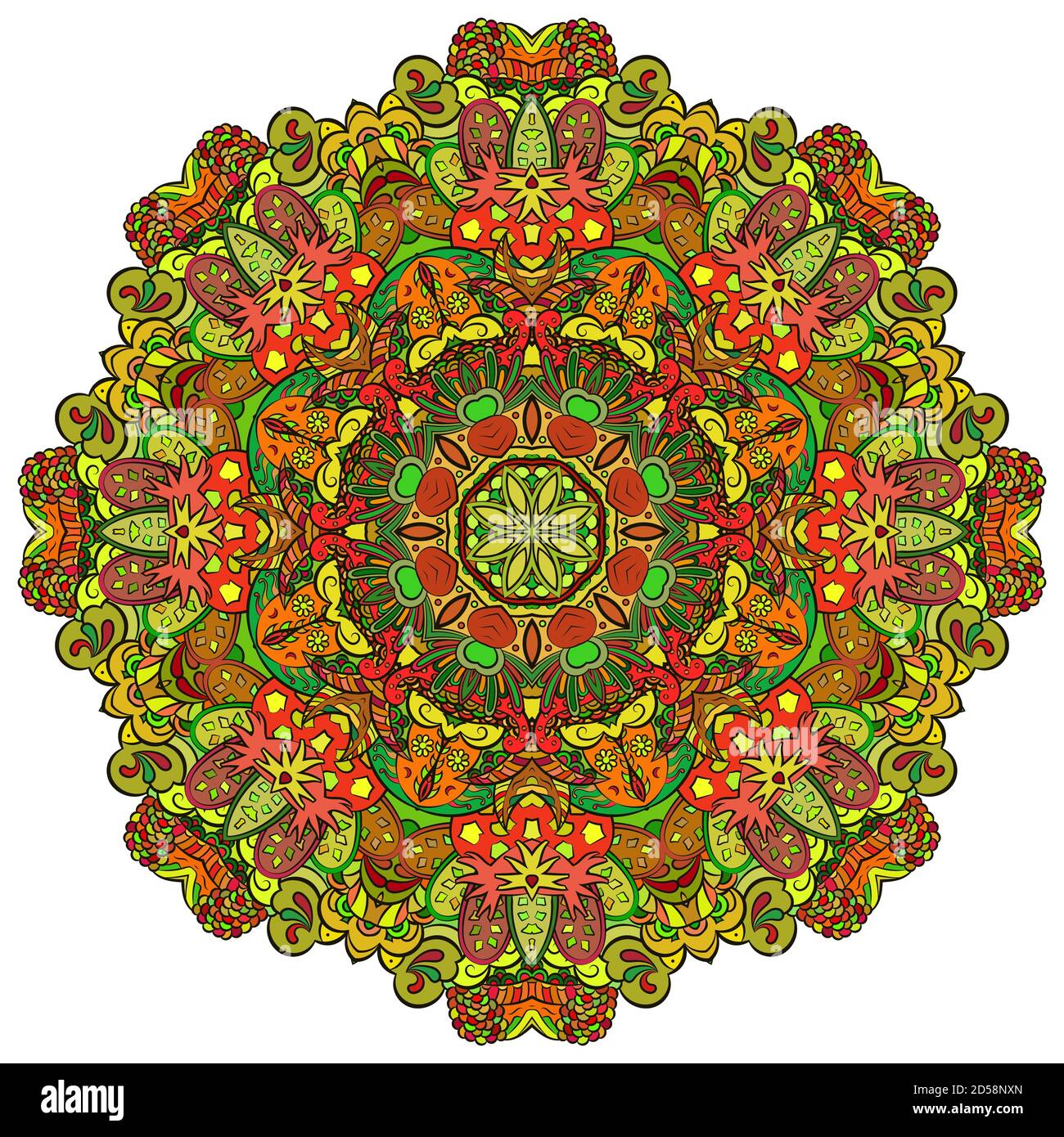 Mandala, tracery wheel mehndi design Stock Vector Image & Art - Alamy