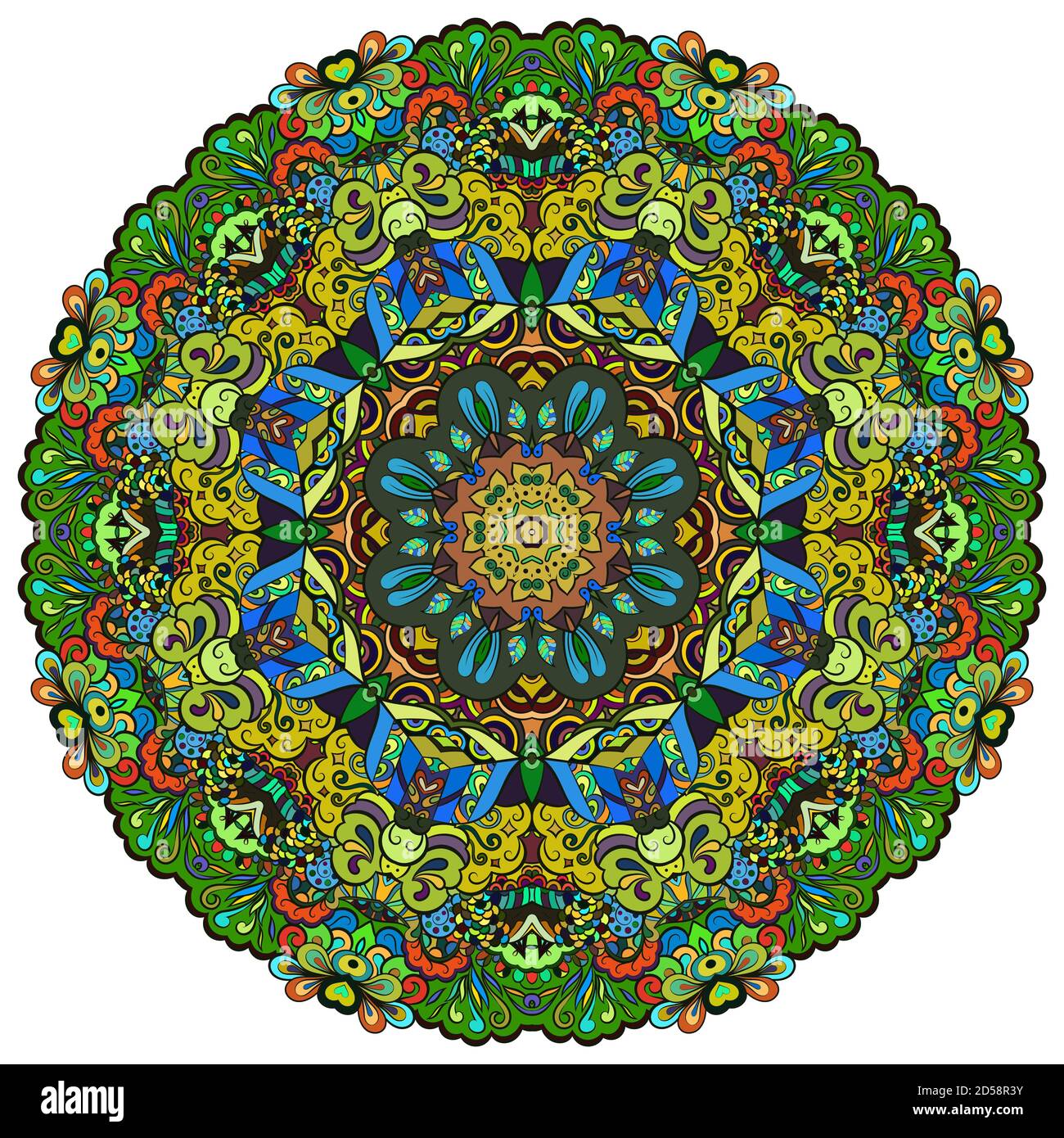 Mandala, tracery wheel mehndi design Stock Vector Image & Art - Alamy