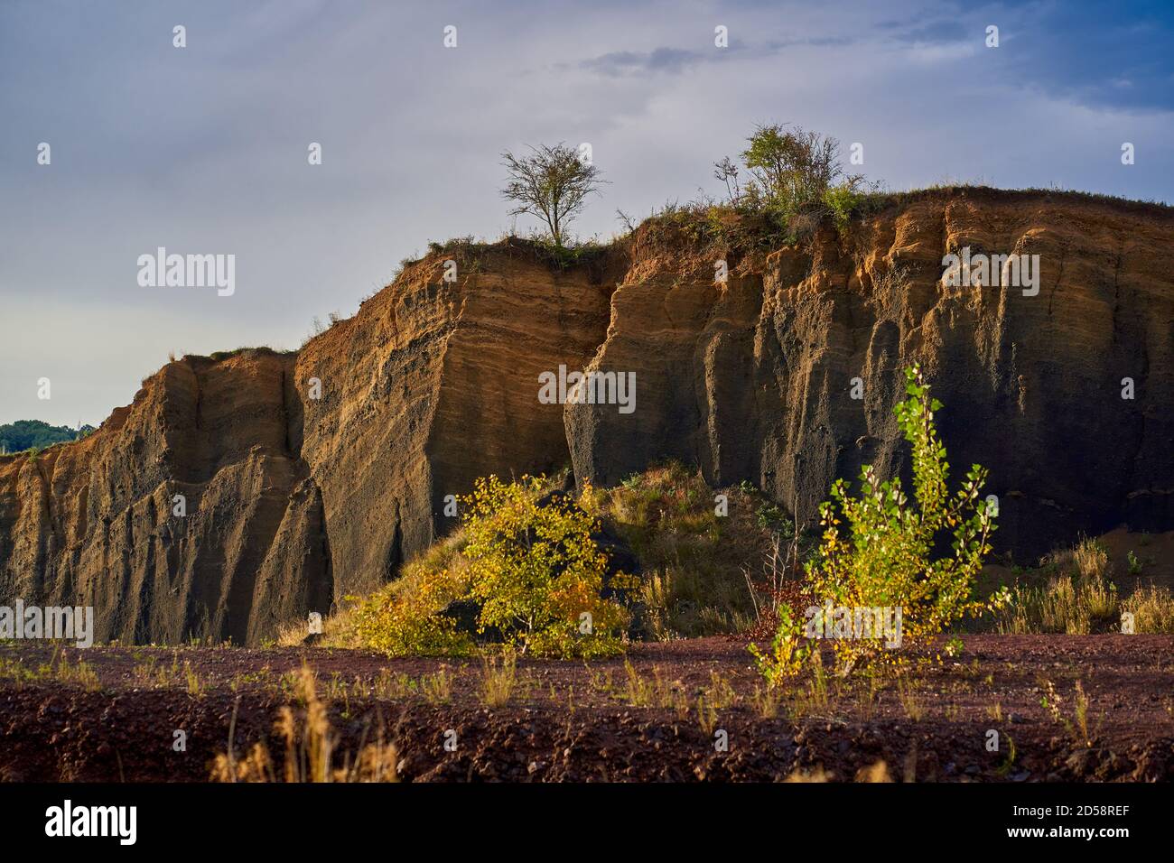 Volcanic formations from the caldera of a volcano extinct for 10 ...