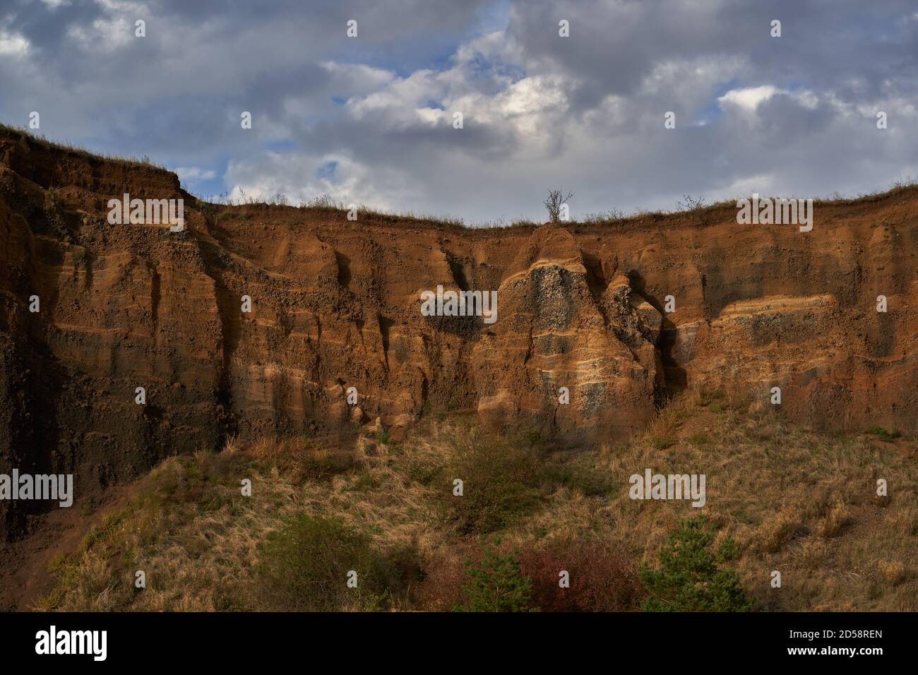 Volcanic formations from the caldera of a volcano extinct for 10 ...