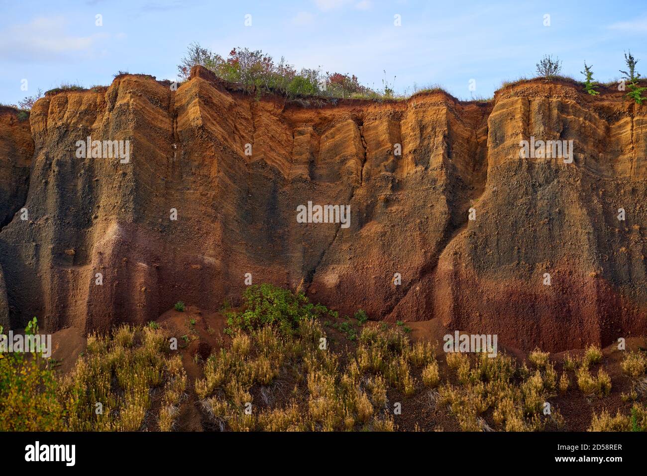 Volcanic formations from the caldera of a volcano extinct for 10 ...