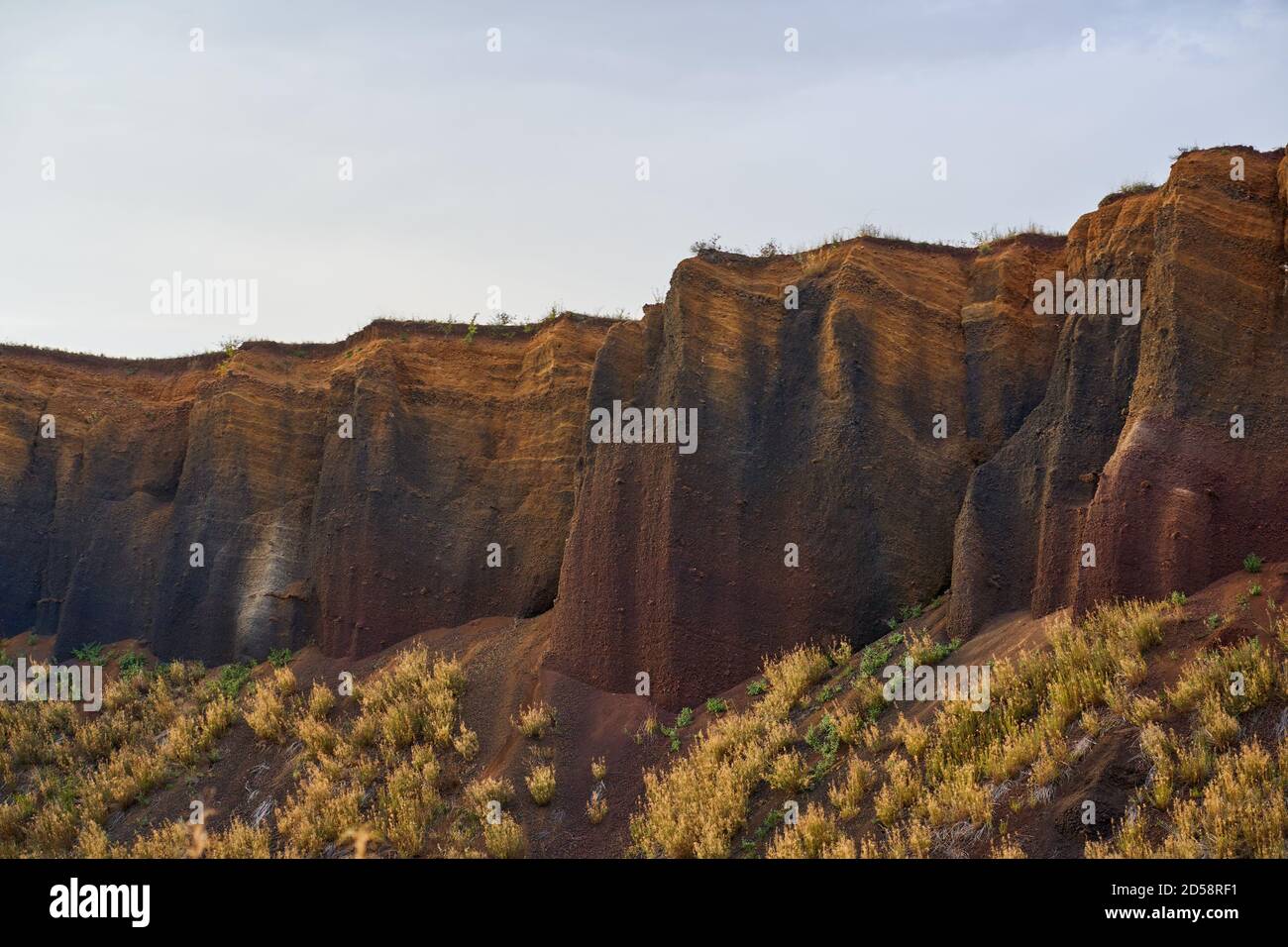 Volcanic formations from the caldera of a volcano extinct for 10 ...
