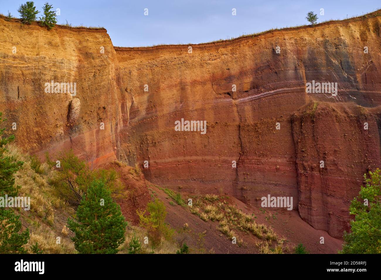 Volcanic formations from the caldera of a volcano extinct for 10 ...