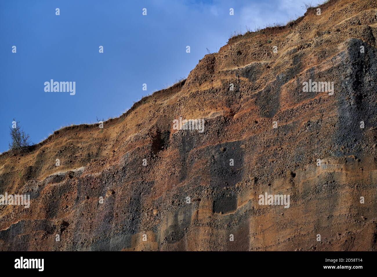 Volcanic formations from the caldera of a volcano extinct for 10 ...