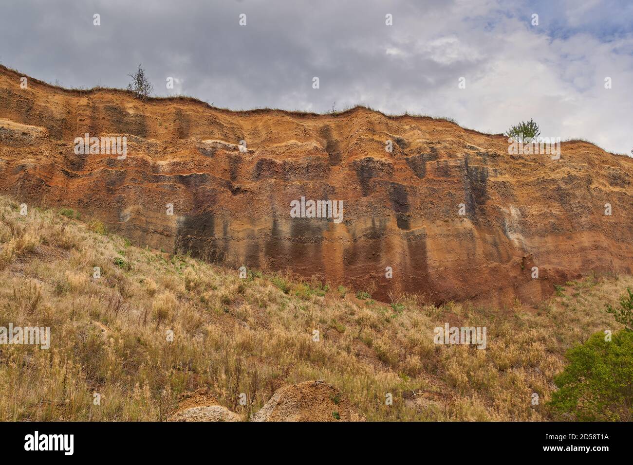 Volcanic formations from the caldera of a volcano extinct for 10 ...
