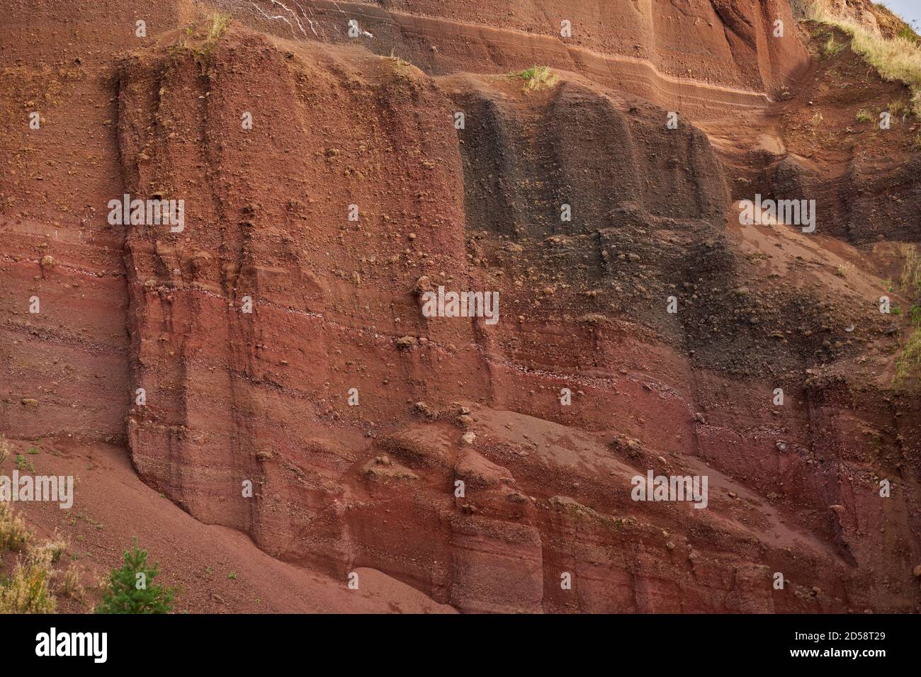 Volcanic formations from the caldera of a volcano extinct for 10 ...