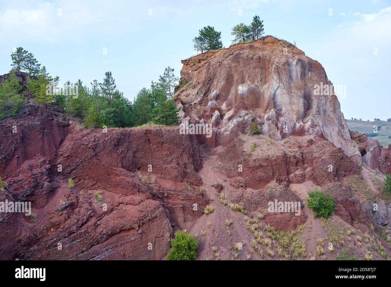 Volcanic formations from the caldera of a volcano extinct for 10 ...