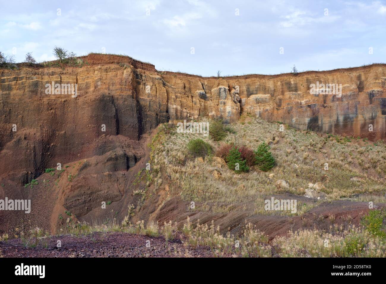 Volcanic formations from the caldera of a volcano extinct for 10 ...