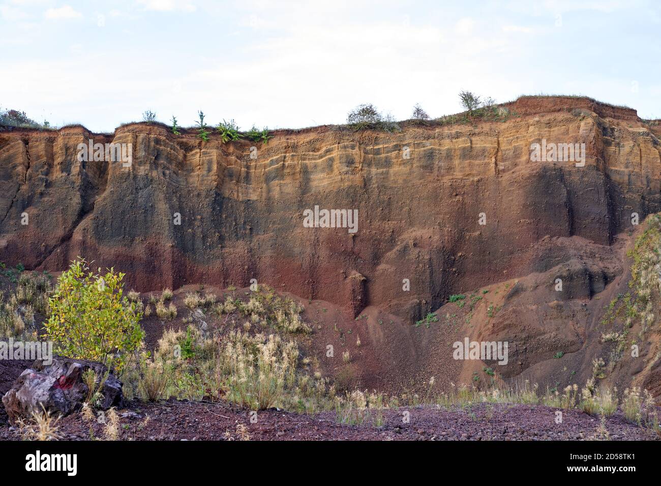 Volcanic formations from the caldera of a volcano extinct for 10 ...