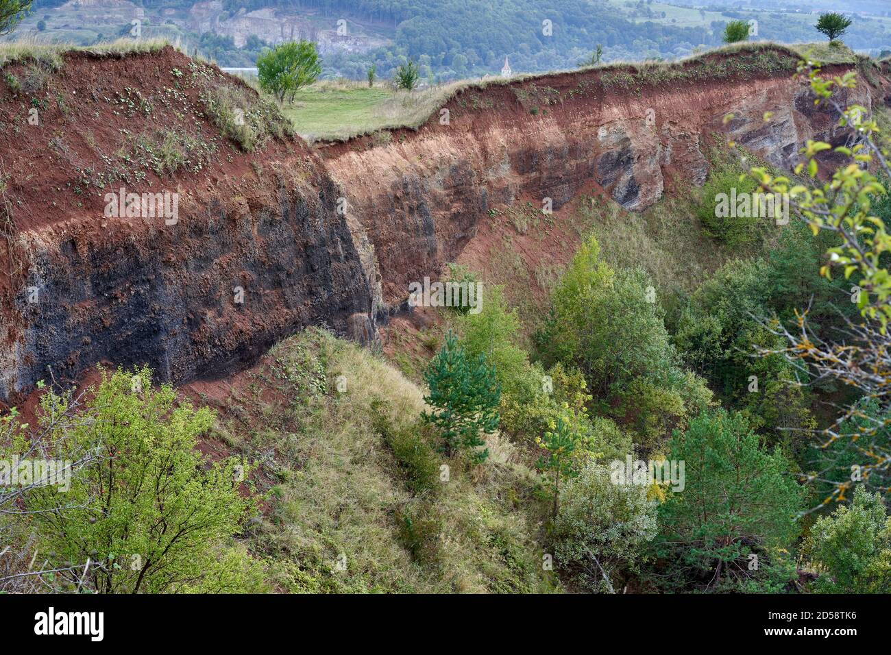 Volcanic formations from the caldera of a volcano extinct for 10 ...