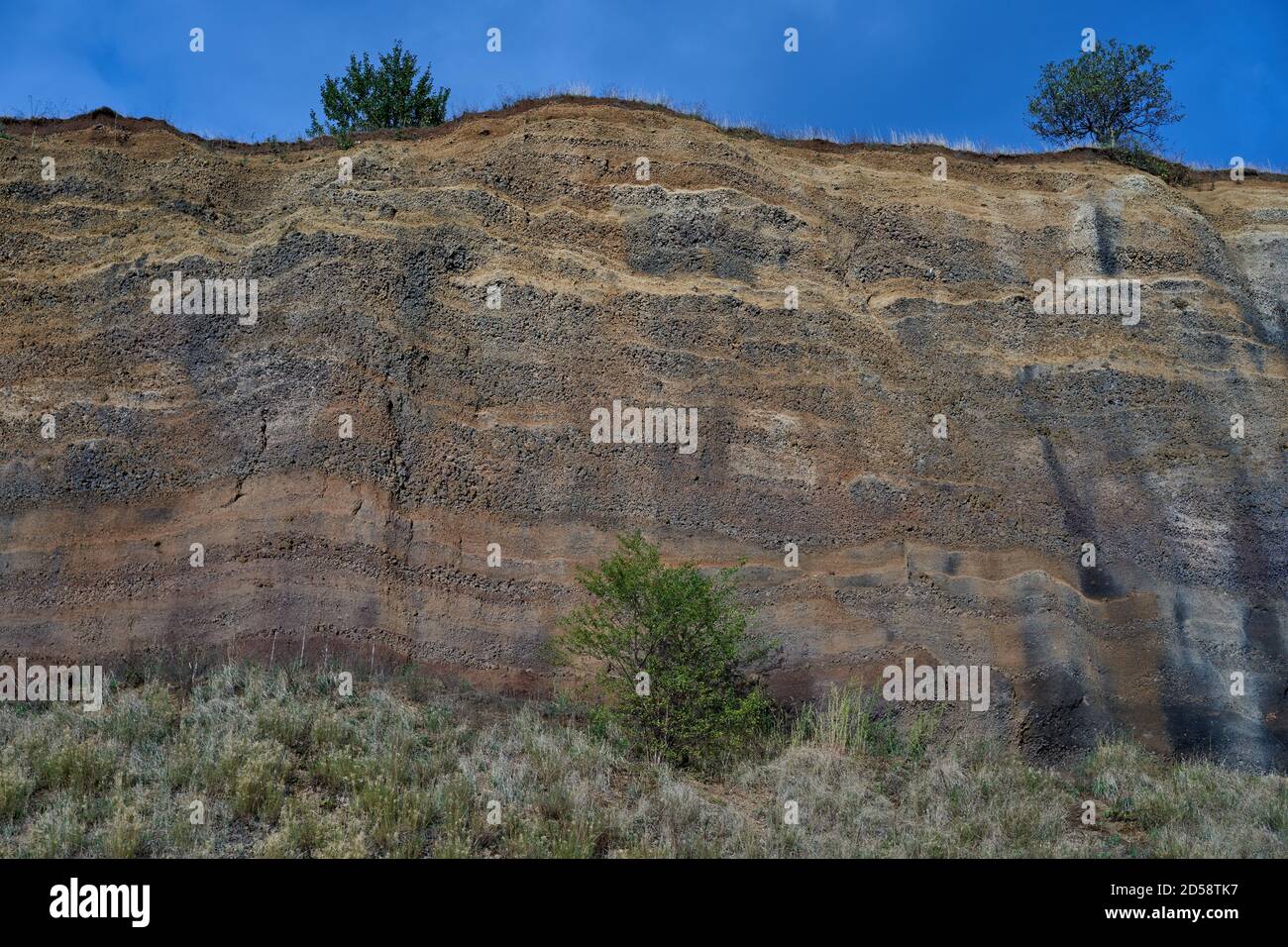 Volcanic formations from the caldera of a volcano extinct for 10 ...
