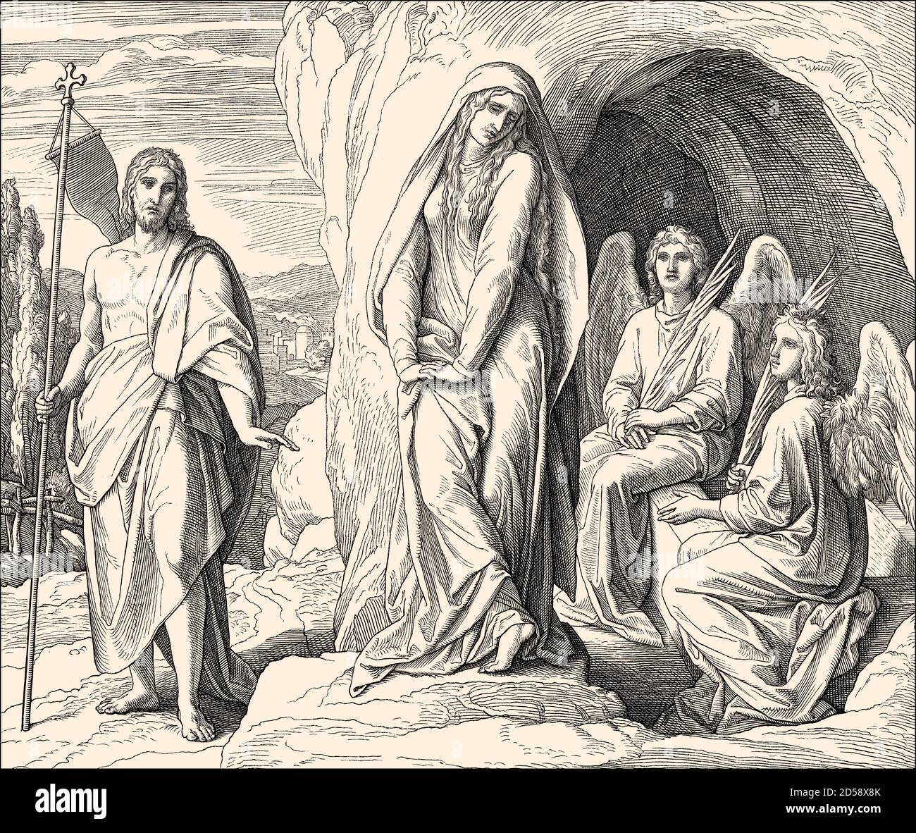 Mary magdalene at jesus tomb hi-res stock photography and images - Alamy