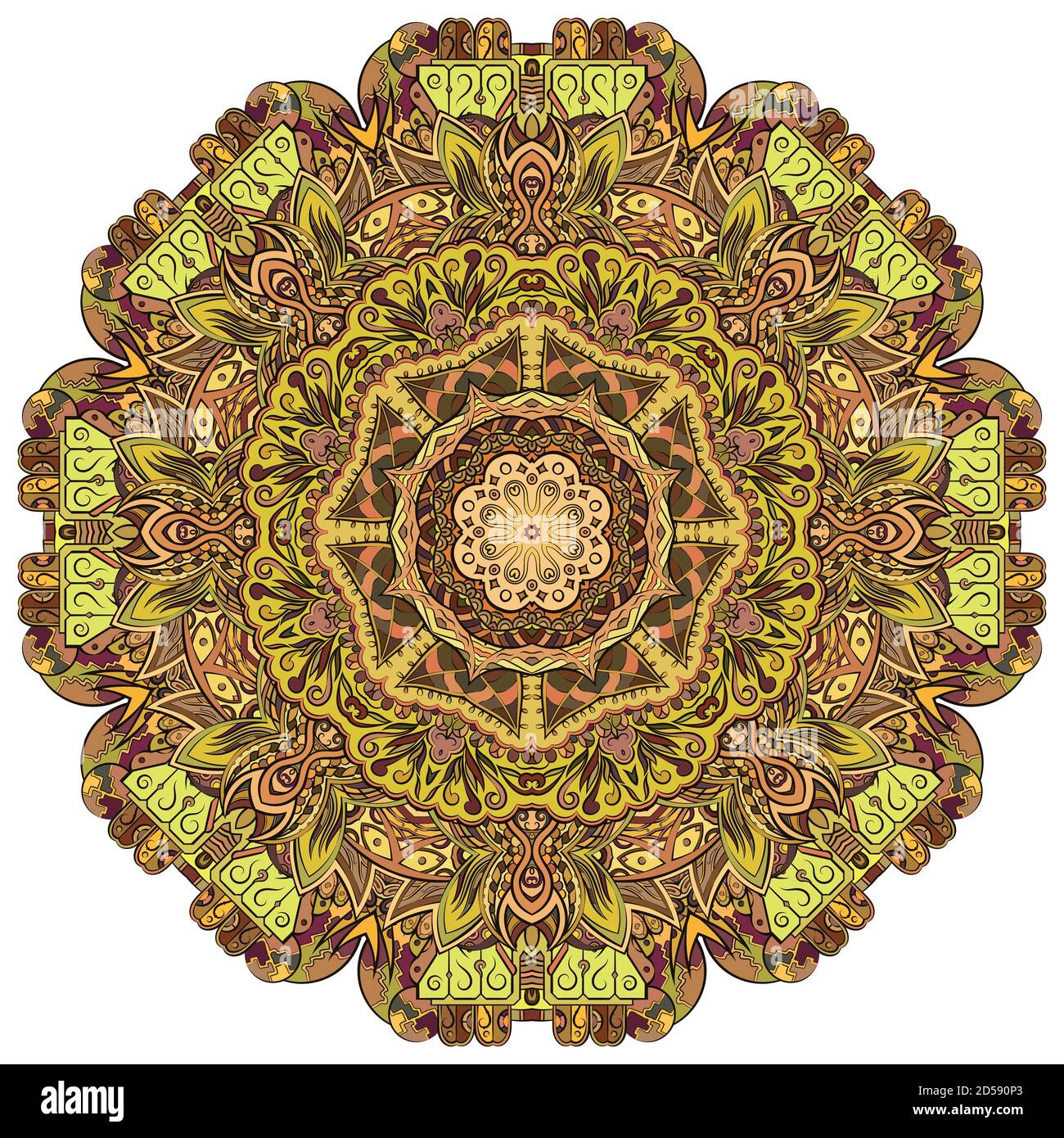 Mandala, tracery wheel mehndi design Stock Vector Image & Art - Alamy