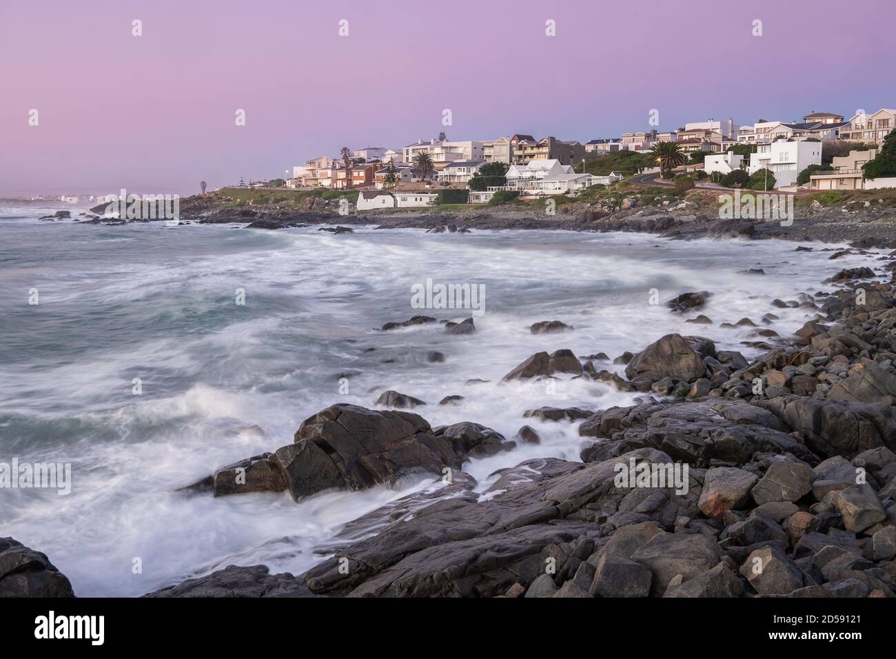 Townscape by the sea, Yzerfontein, Western Cape, South Africa Stock ...