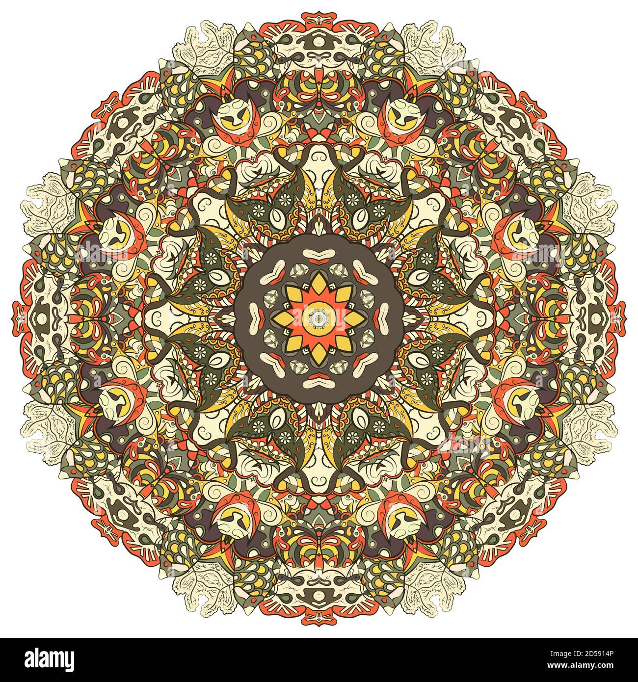 Mandala, tracery wheel mehndi design Stock Vector Image & Art - Alamy