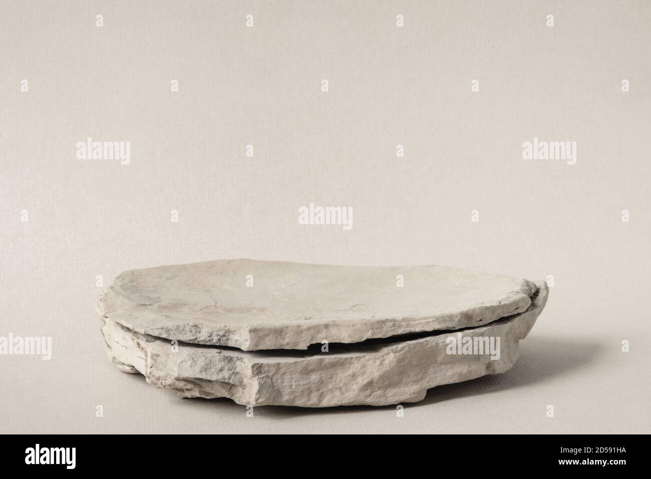 Background for cosmetic products of natural gray color Stock Photo - Alamy