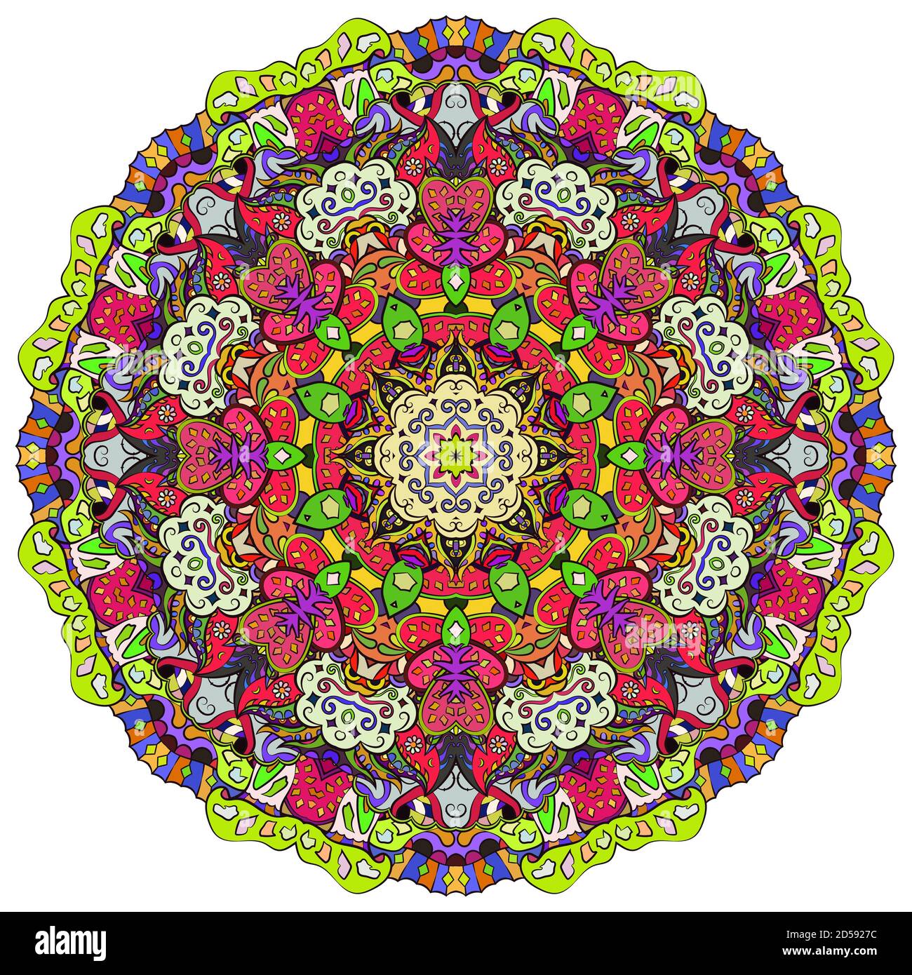 Mandala, tracery wheel mehndi design Stock Vector Image & Art - Alamy