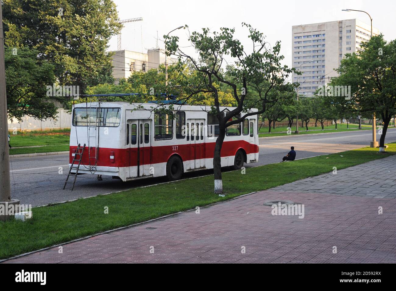 Trolleybus lines hi-res stock photography and images - Alamy