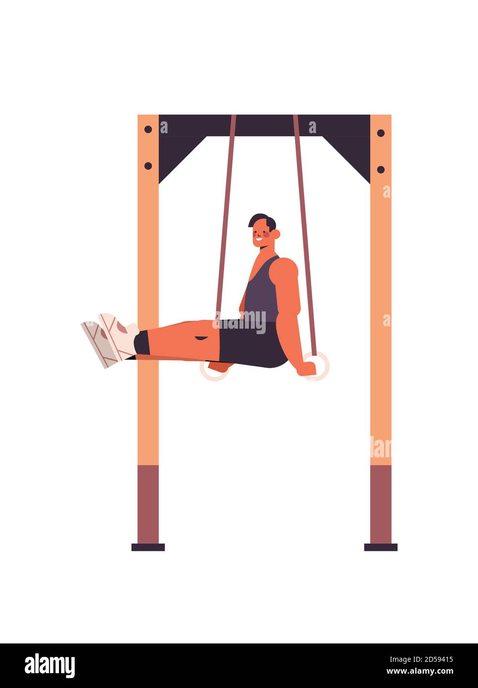 Gym people exercising on Stock Vector Images - Alamy