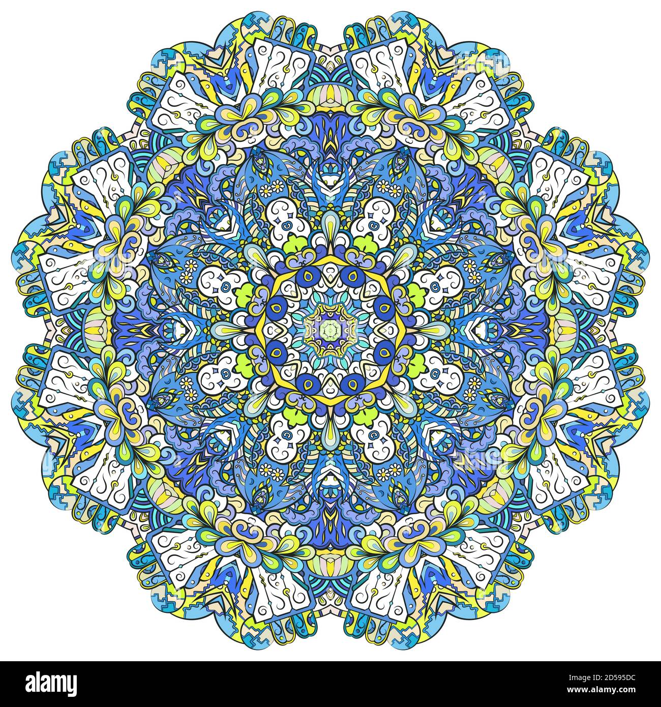 Mandala, tracery wheel mehndi design Stock Vector Image & Art - Alamy