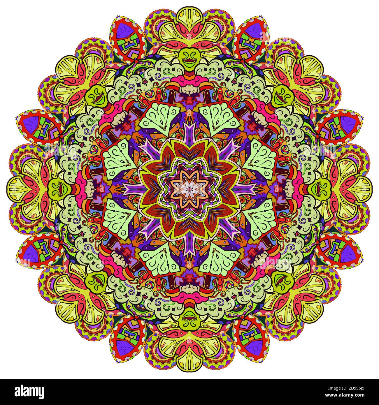 Mandala, tracery wheel mehndi design Stock Vector Image & Art - Alamy