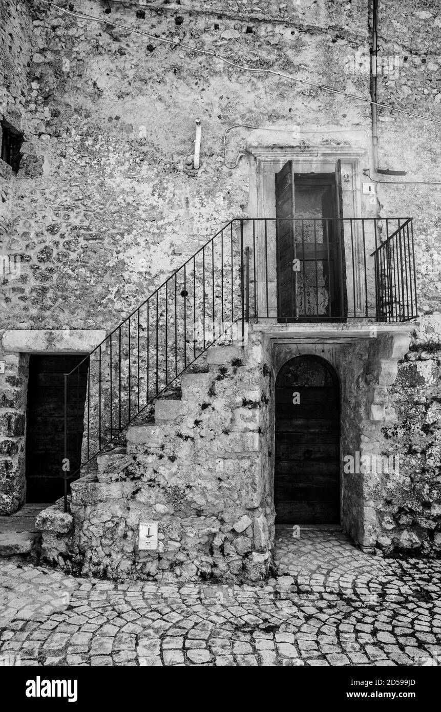 Italian town landscape Black and White Stock Photos & Images - Alamy