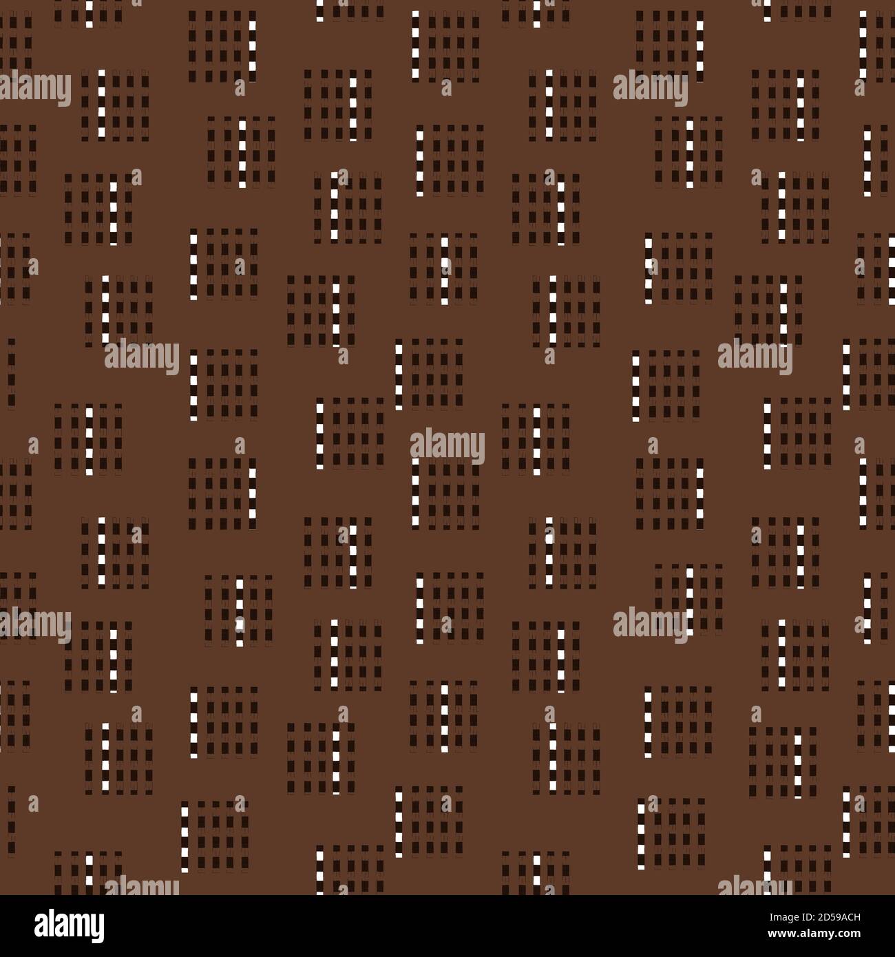 Abstract Brown seamless pattern with white, black, dark brown colors ...