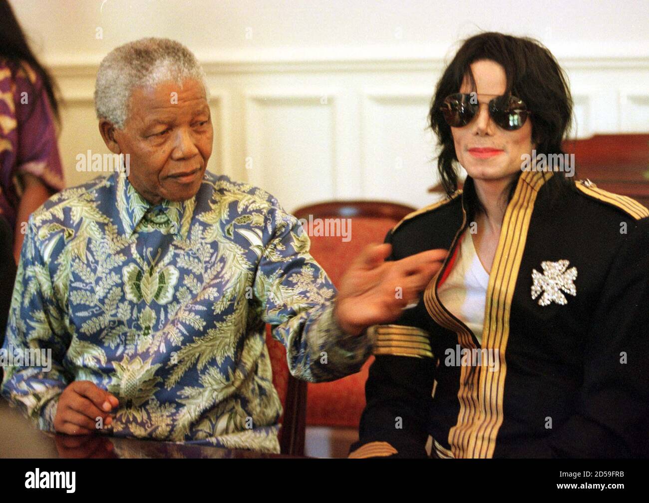 Michael jackson nelson mandela hi-res stock photography and images - Alamy