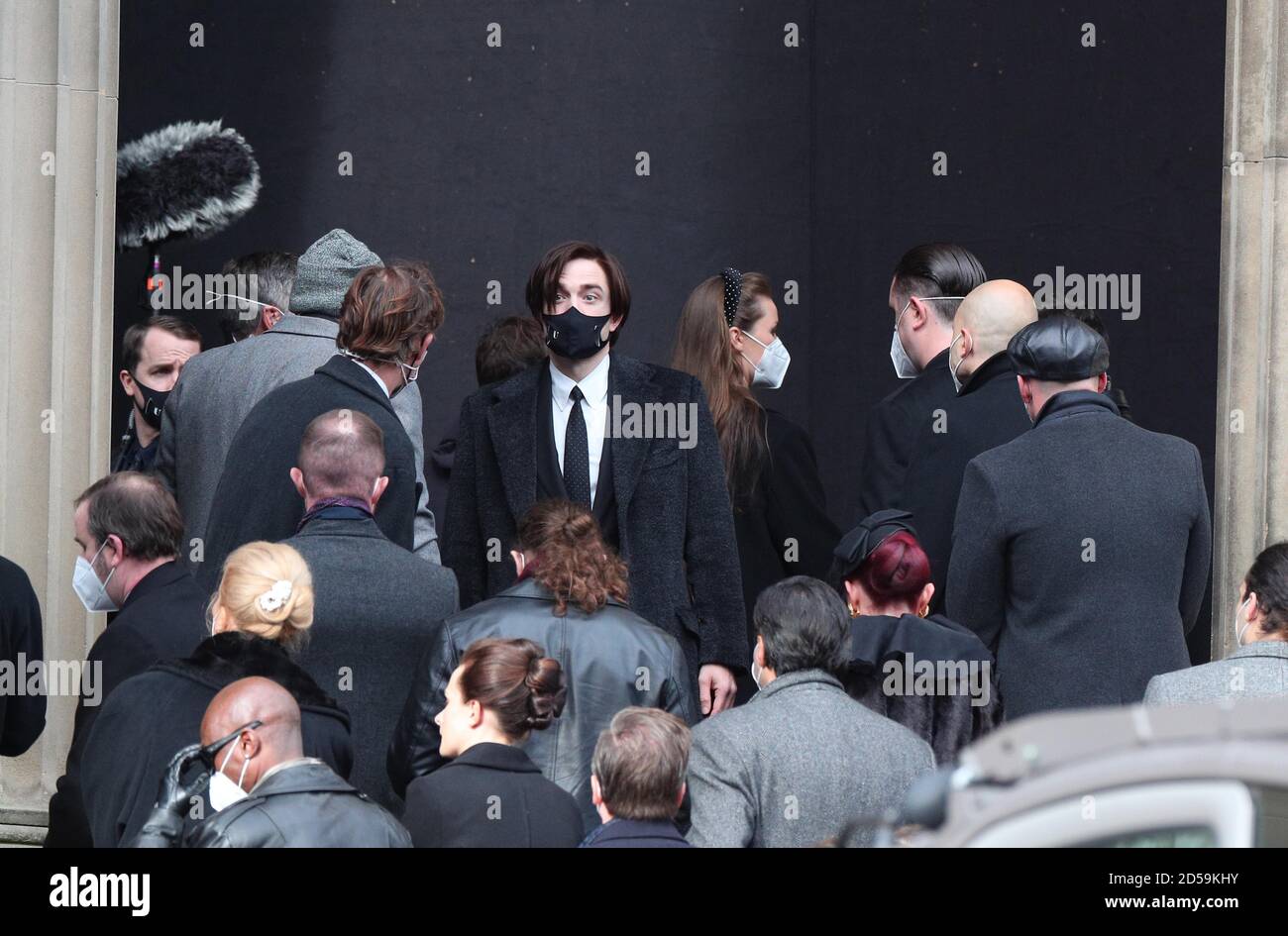 Robert Pattinson during the filming of The Batman taking place in ...