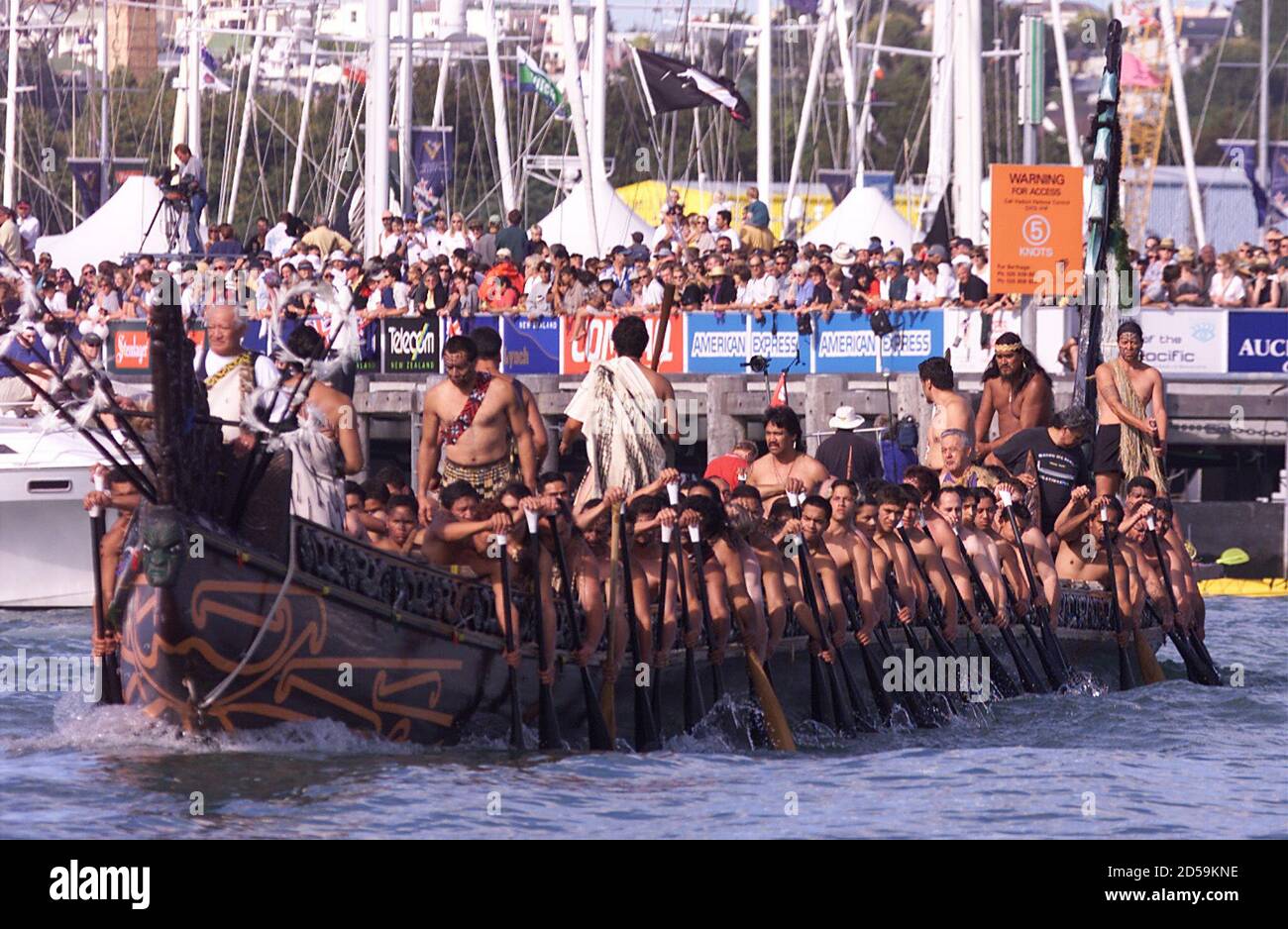 Maori Sailing Canoe Maori Waka High Resolution Stock Photography and ...