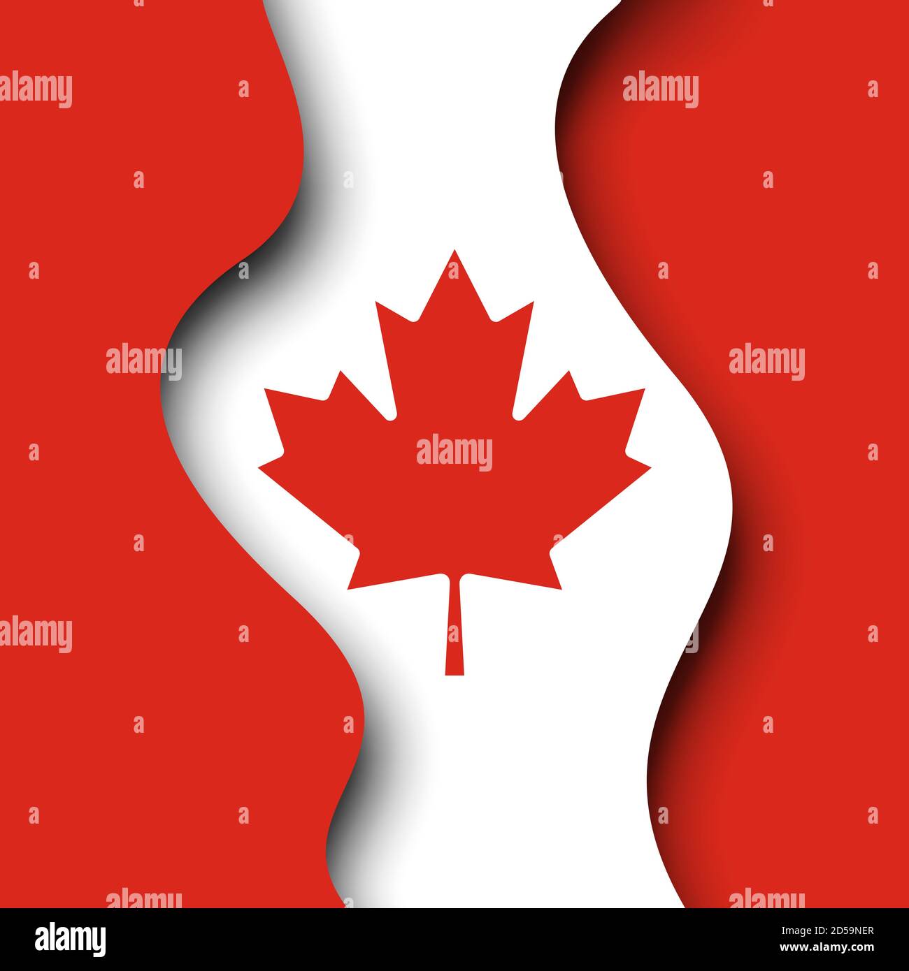 Abstract new waving flag of canada. Protest actions. Creative ...