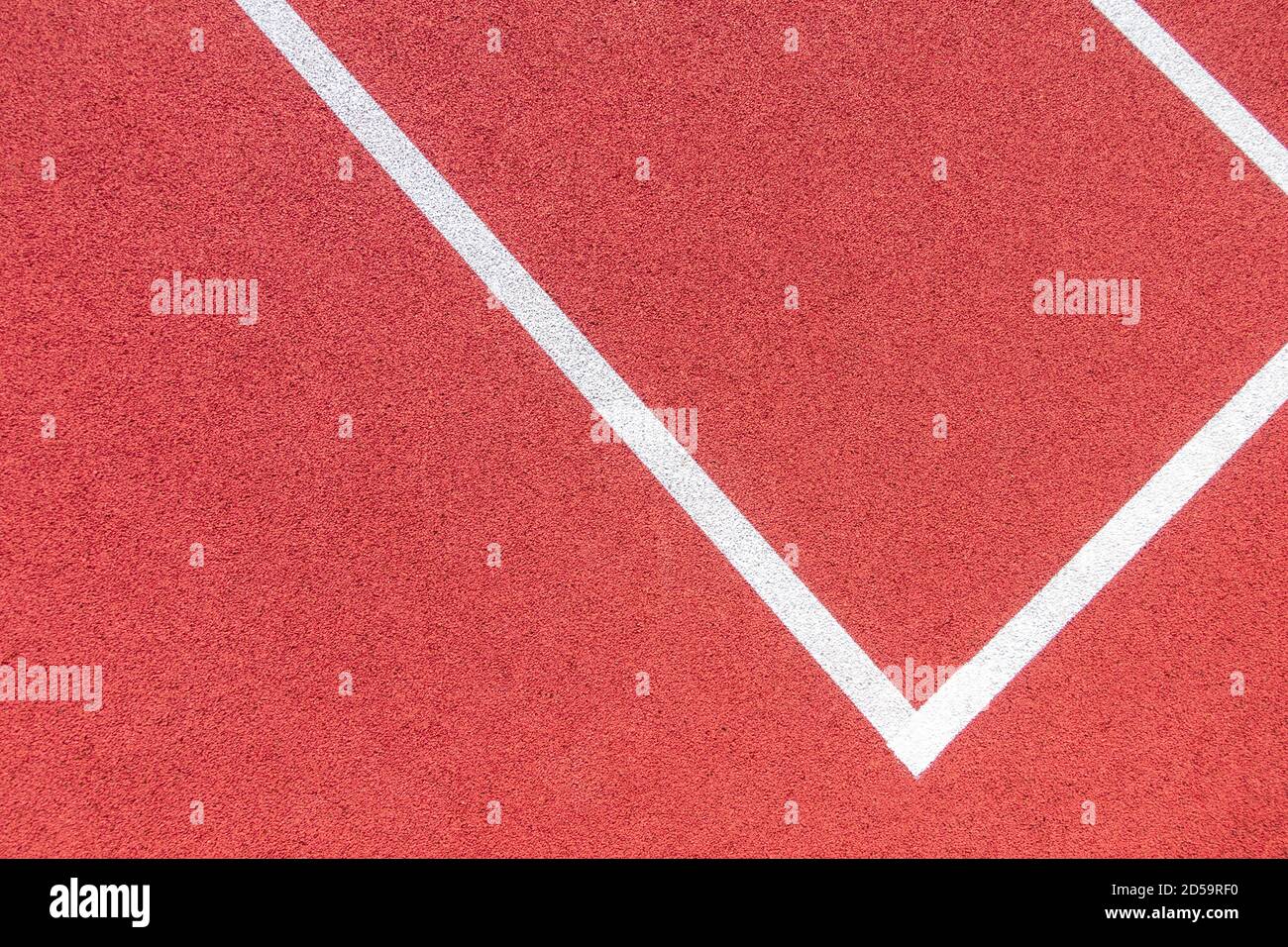 Sport background. White lines on outdoor basketball field. Top view ...