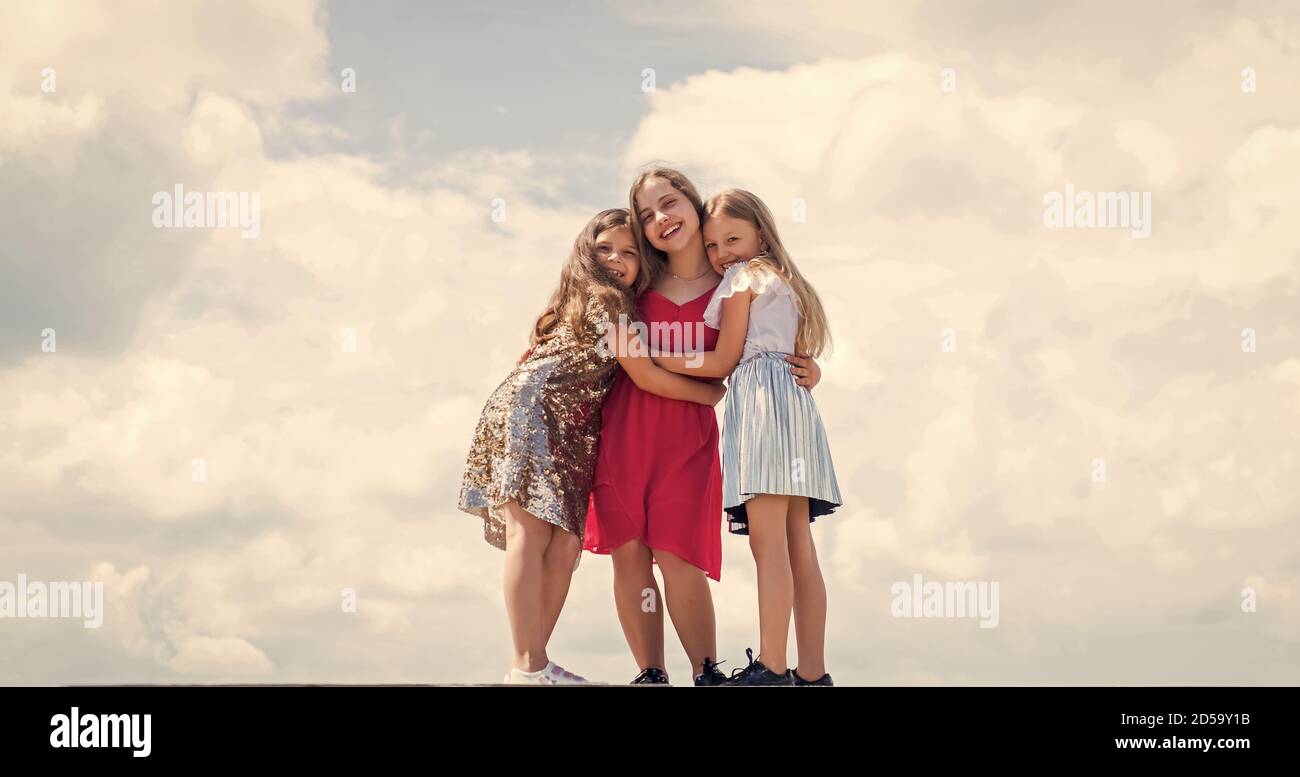 we are family. family bonding time. best friends forever. three sisters ...