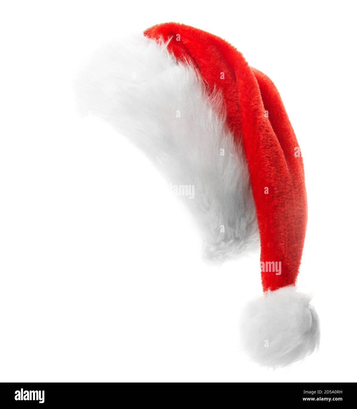 Santa Claus red hat isolated on white background Stock Photo - Alamy