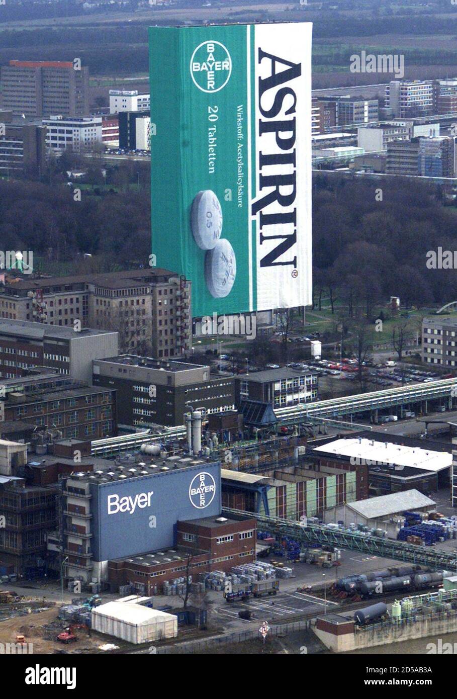 Bayer aspirin building hi-res stock photography and images - Alamy