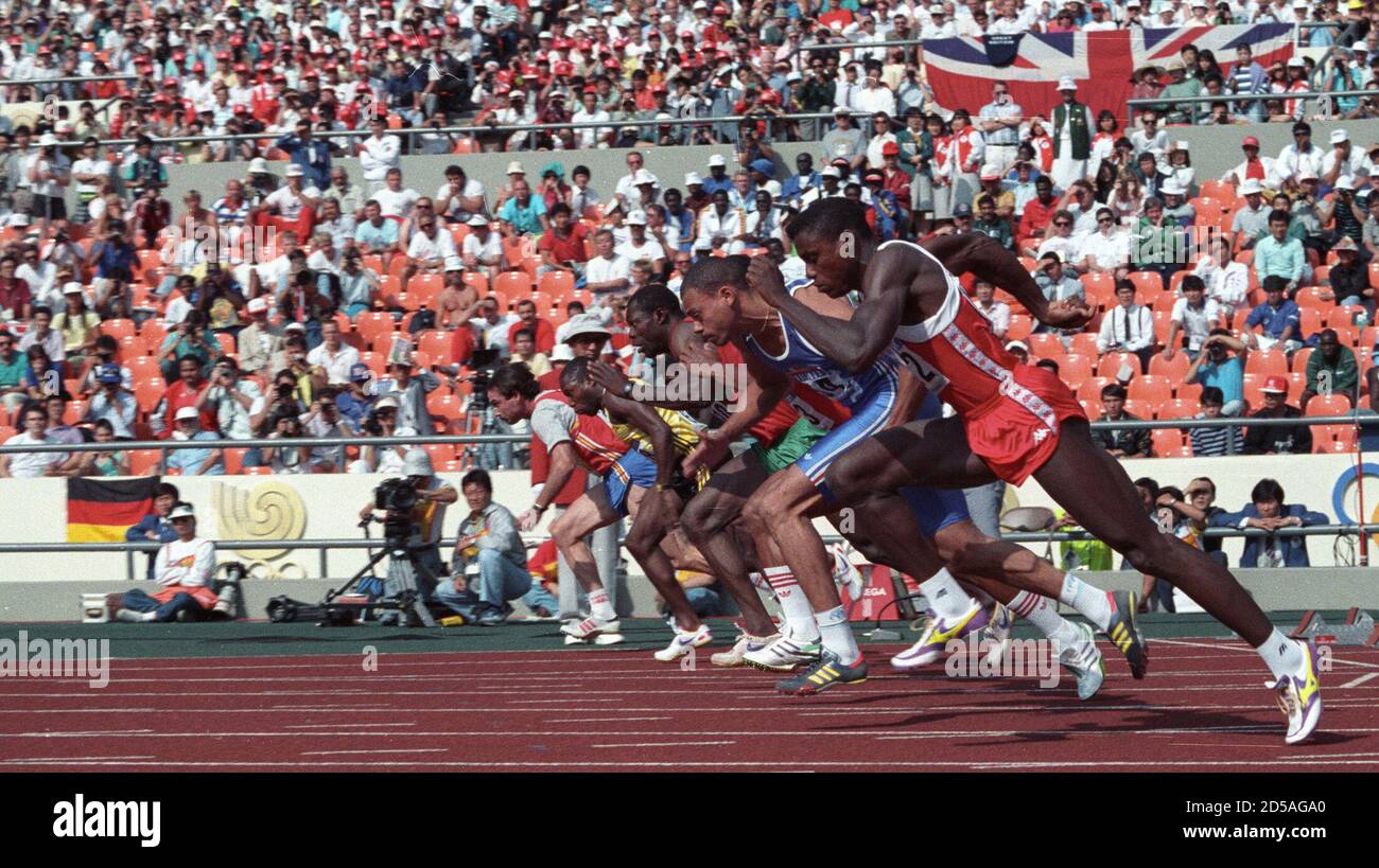 Carl lewis 1988 hi-res stock photography and images - Alamy
