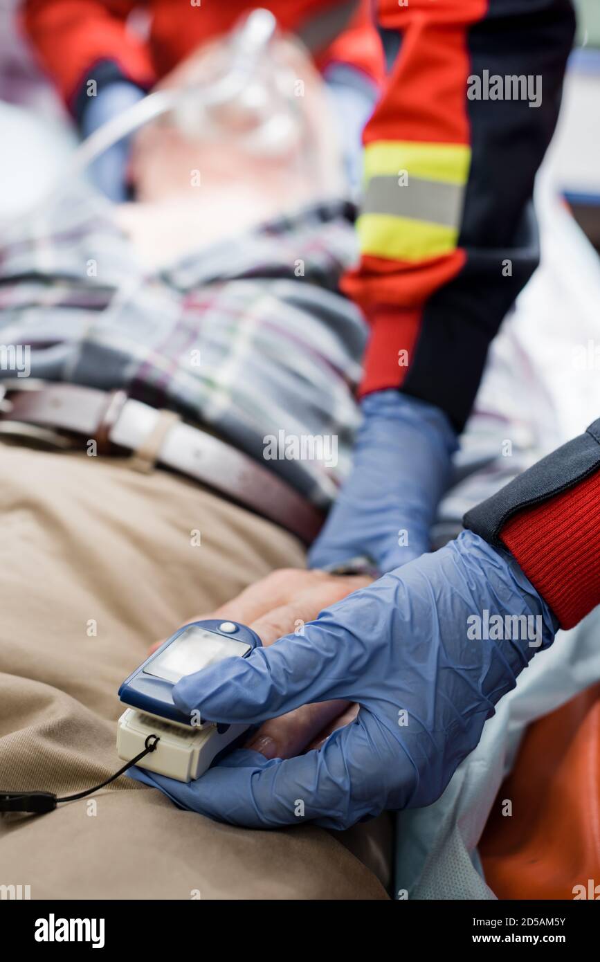 Patient monitor in emergency ambulance hi-res stock photography and ...