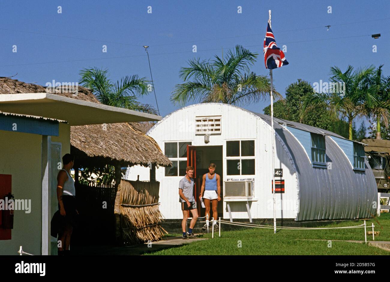 Royal Air Force and British army base, Belize, Central America, 1980s ...