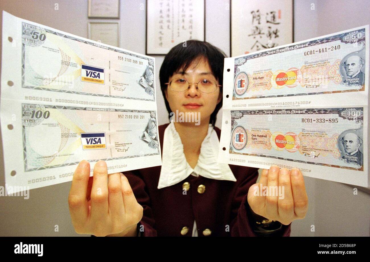 Visa travellers cheque hi-res stock photography and images - Alamy