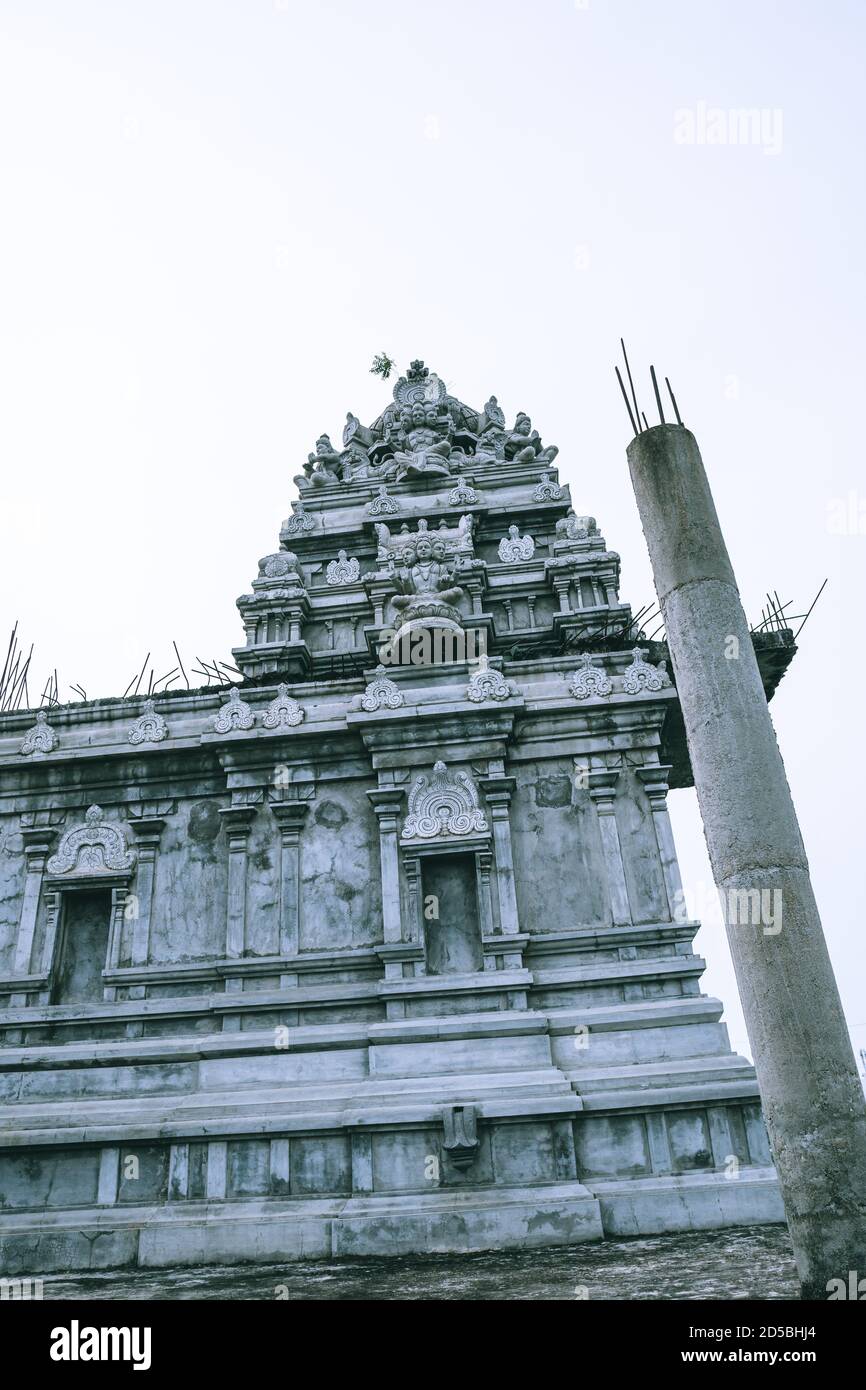 Beautiful temple architecture under construction in 2020 Stock Photo ...