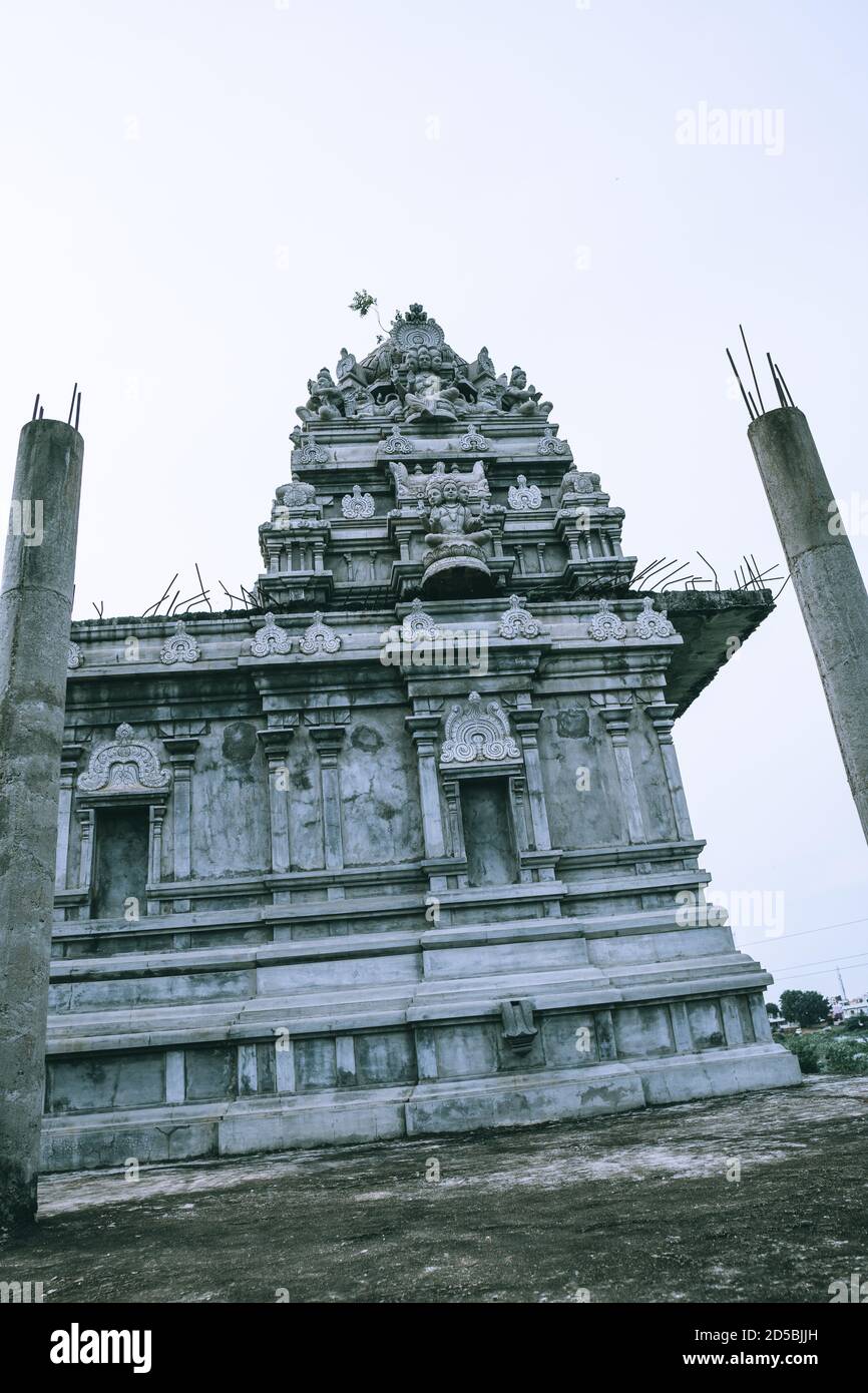 Beautiful temple architecture under construction in 2020 Stock Photo ...